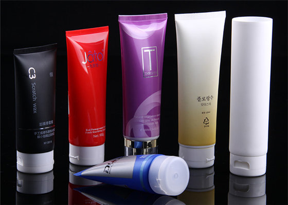 unique printing hand cream cosmetic tube , soft PE cosmetic tube packing
