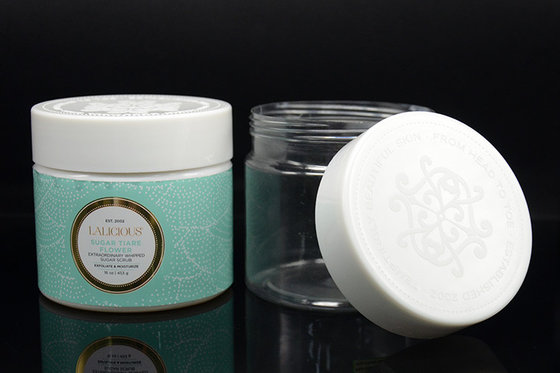 White 450ml Plastic Cream Jars Empty Cosmetic Bottles for Beauty Product