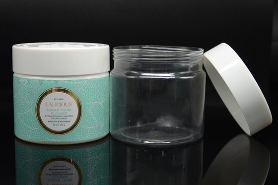 White 450ml Plastic Cream Jars Empty Cosmetic Bottles for Beauty Product