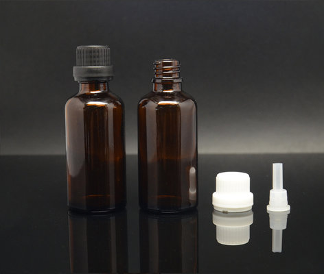 Pharmaceutical Glass Amber Empty Essential Oil Bottles 50ml With Dropper