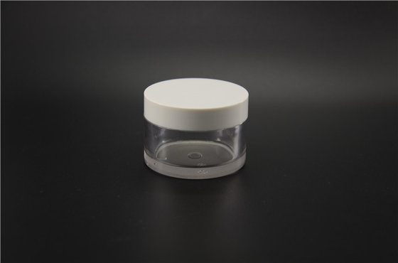 Handy PETG cosmetic jar for anti wrinkle ,  50ml cosmetic packaging skin whitening cream jar