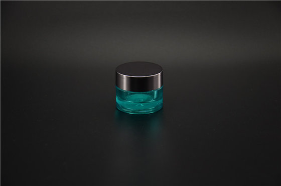 5 / 15 / 20 / 30 / 50 / 80 / 100ml plastic cosmetic jars for cream , high clear blue PETG  sample usage Jars