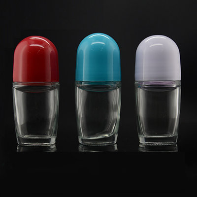 Clear Empty Glass Roll On Bottles For Essential Oils And Perfume Packaging