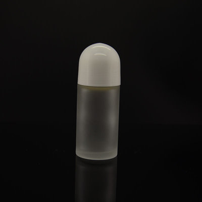 50ml Fogging Glass Roll On Deodorant Empty Bottle With PP Cap And Holder