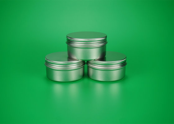 Silver Aluminum Jars