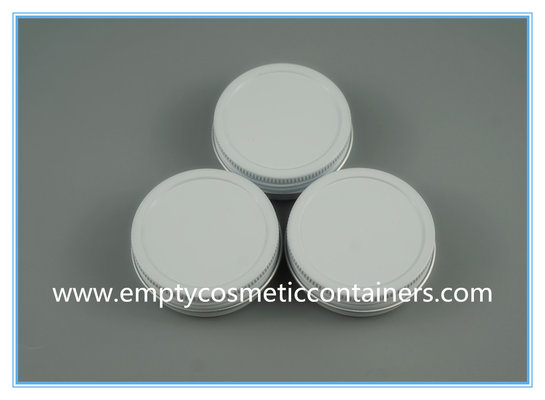 Wide Mouth Aluminum Jars Sealing Cap Empty Makeup Pots 30MI White