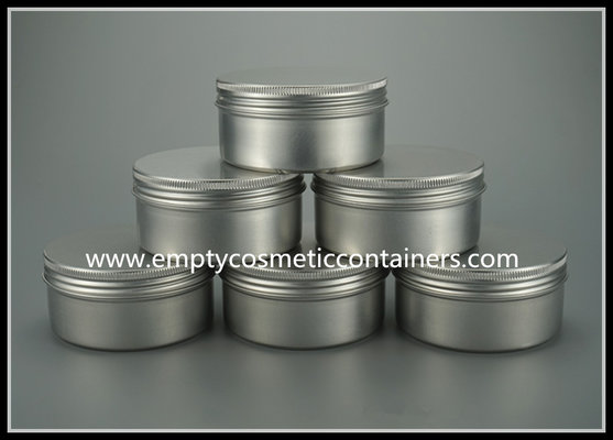 Hair Conditioner Aluminum Jars Cylinder , Beauty Product Jars