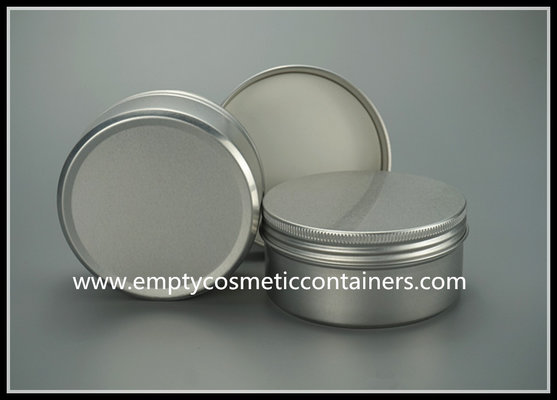 Hair Conditioner Aluminum Jars Cylinder , Beauty Product Jars