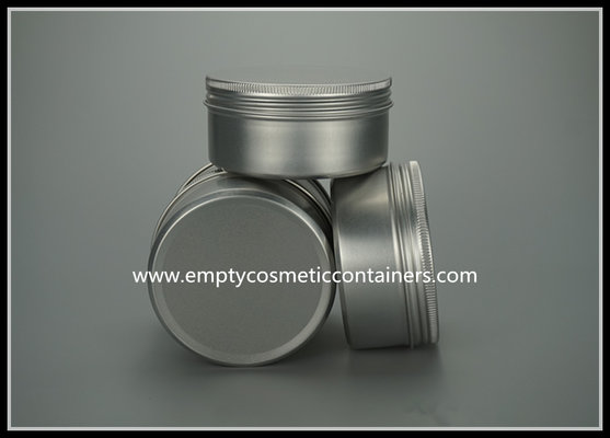 Hair Conditioner Aluminum Jars Cylinder , Beauty Product Jars