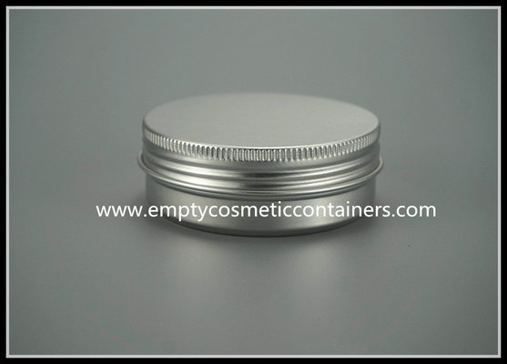 Cosmetics Recyclable Aluminum Jars , 60G Screw Top Aluminum Cans