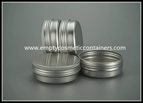 Cosmetics Recyclable Aluminum Jars , 60G Screw Top Aluminum Cans