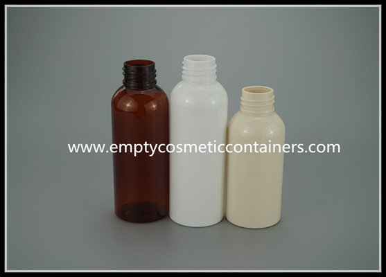 Clear Round Plastic Cylinder Bottles with Flip Top Cap 110ml PET