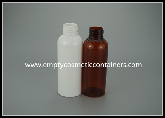 Clear Round Plastic Cylinder Bottles with Flip Top Cap 110ml PET