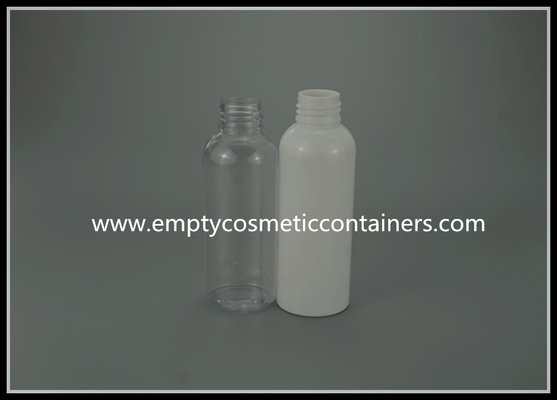 Clear Round Plastic Cylinder Bottles with Flip Top Cap 110ml PET