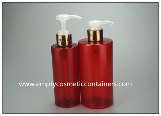 200Ml Red Empty Travel Size Bottles / Travel Toiletries Bottles