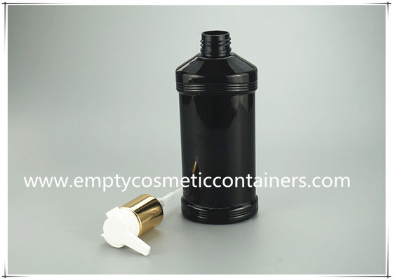 Shampoo 230ml Black Plastic Cosmetic Bottle With Pump Environmental