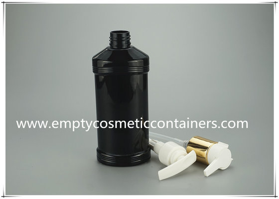 Shampoo 230ml Black Plastic Cosmetic Bottle With Pump Environmental