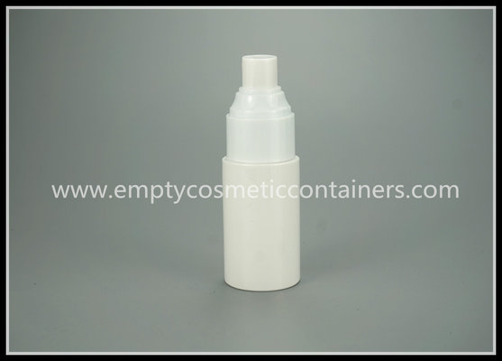Small White Cosmetic Pump Bottles with Screw Cap , Travel Perfume Bottle