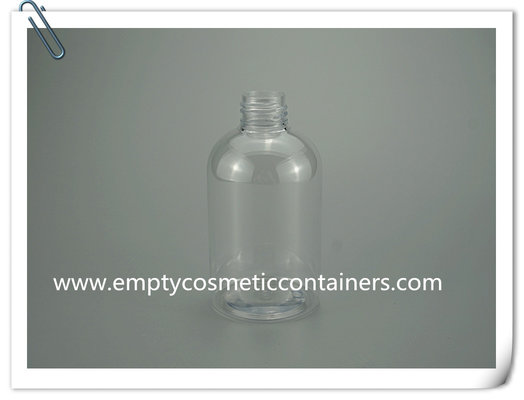 200ml Clear Plastic Empty Pump Bottles Cylinder Screen Printing