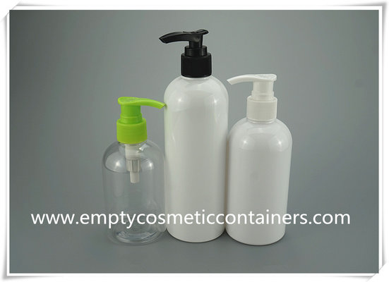 250Ml White Personal Lotion Plastic Dispenser Bottles With Pump
