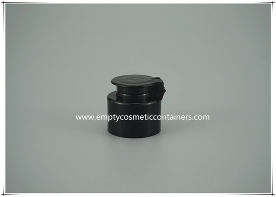 Black PP Plastic Flip Top Caps Recycling for Cosmetic Bottles