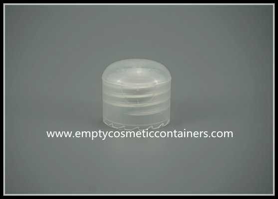 Plastic Transparent Flip Top Caps For Bottles Cosmetics Packaging