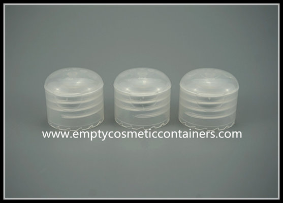 Plastic Transparent Flip Top Caps For Bottles Cosmetics Packaging