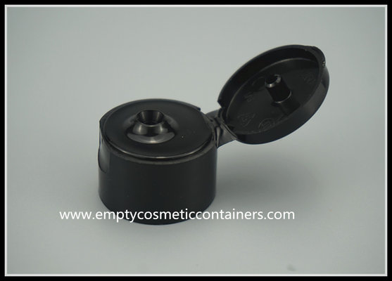Body Lotion Bottle PET Bottle Caps Flip Top Black No Leakage