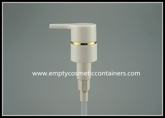 Customized White Plastic Bottle Pumps / Shampoo Dispenser Pump
