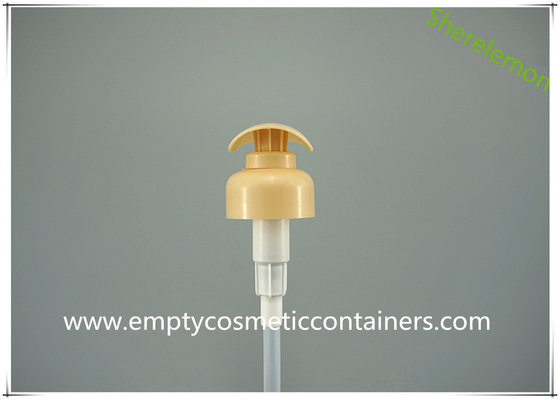 Apricot PP Bottle Spray Pump / Plastic Soap Pump Eco Friendly