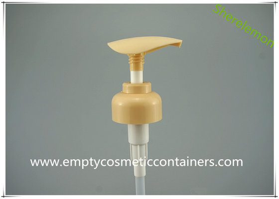 Apricot PP Bottle Spray Pump / Plastic Soap Pump Eco Friendly