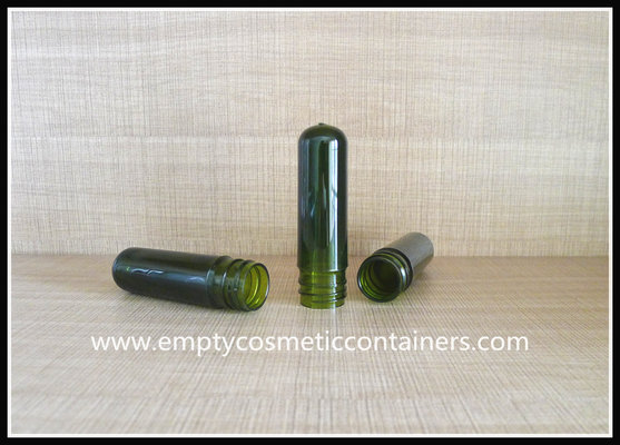 Dark Green Water Bottle Preforms Neck Size 24mm For Cosmetic Bottle