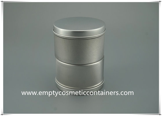 Portable 80 Ml White Aluminium Cosmetic Jars For Hair Care Cream