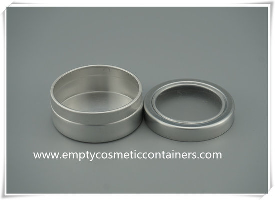 Travel 25 G Aluminum Cosmetic Jars And Containers Silk Screen Printing