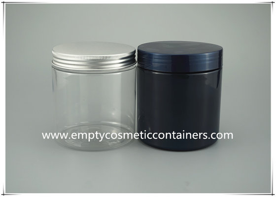 500 Ml Dark Blue Acrylic Cream Jar / Empty Cream Jars Portable