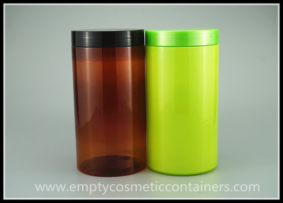 Handy 1000 g PET Plastic Cream Jars With Screw Caps , Food Grade