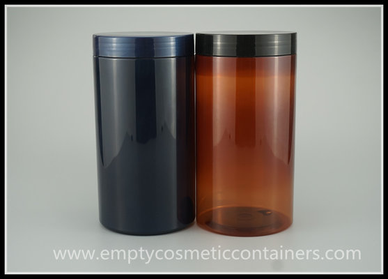 Handy 1000 g PET Plastic Cream Jars With Screw Caps , Food Grade