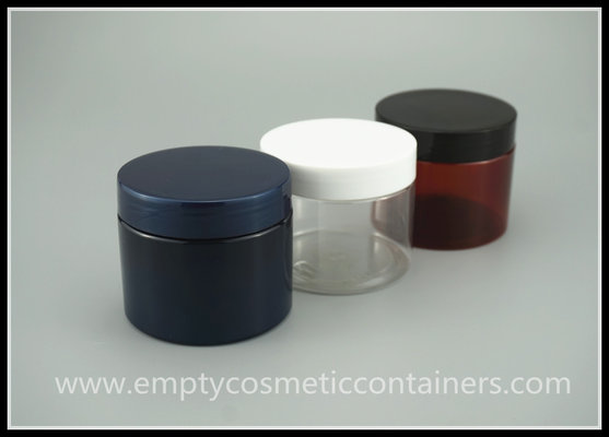 Empty Plastic Cream Jars Cosmetic Packaging With PP Cap , White