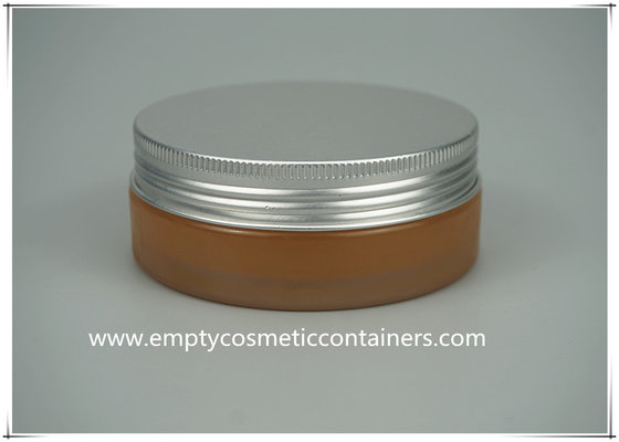White Empty Cosmetic Jars / Clear Plastic Jars With Lids 100 Ml