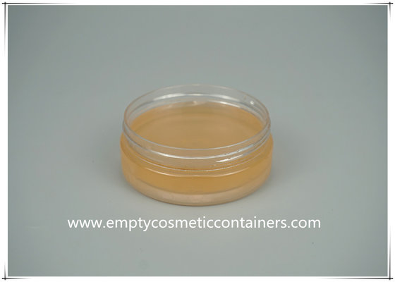 White Empty Cosmetic Jars / Clear Plastic Jars With Lids 100 Ml