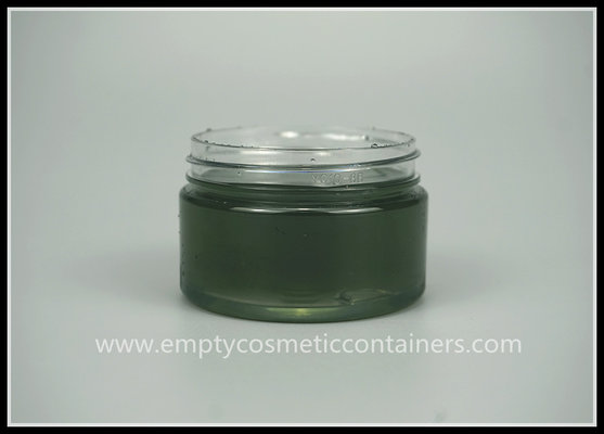 Cylinder Clear Plastic Containers With Lids , Empty Makeup Pots