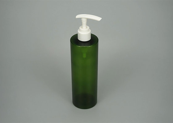 Green Plastic Pump Bottles , Shower Shampoo Dispenser Bottles