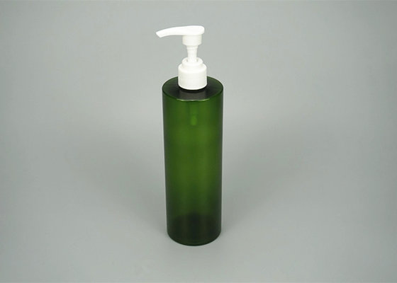 Green Plastic Pump Bottles , Shower Shampoo Dispenser Bottles