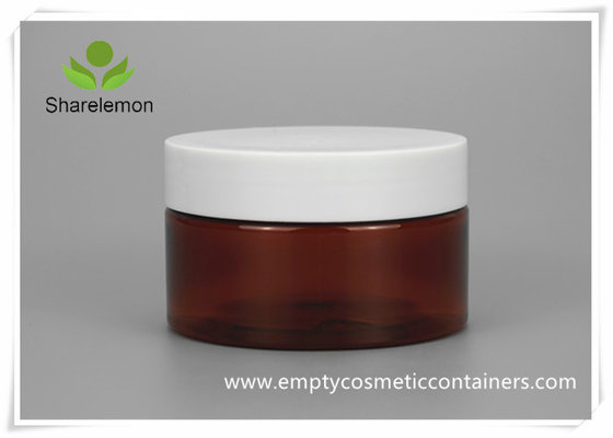 100ml Amber Plastic Cream Jars for Cosmetic Packing Bottle Environmental
