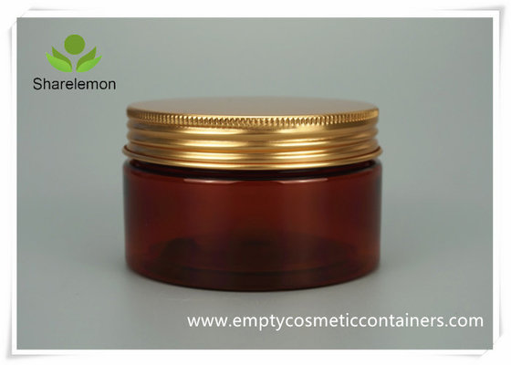 100ml Amber Plastic Cream Jars for Cosmetic Packing Bottle Environmental