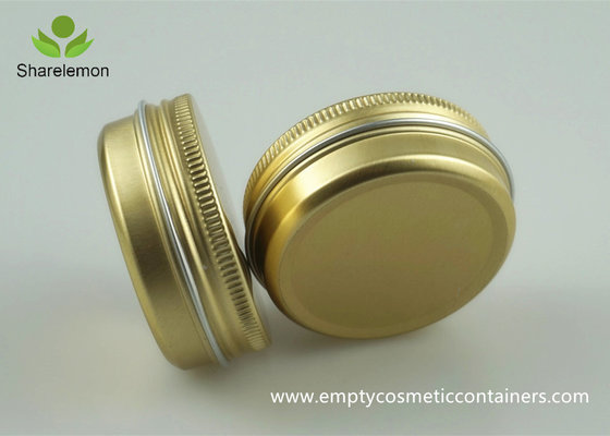 Wide Mouth Aluminum Jars Sealing Cap Empty Makeup Pots 30MI White
