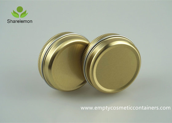 Wide Mouth Aluminum Jars Sealing Cap Empty Makeup Pots 30MI White