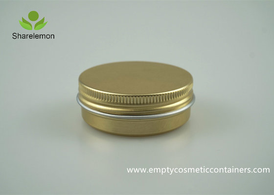 Wide Mouth Aluminum Jars Sealing Cap Empty Makeup Pots 30MI White