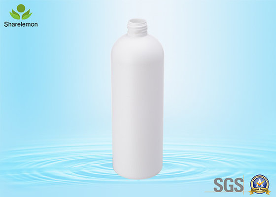 450ml White Cylindrical Plastic Containers / Pe Plastic Bottle For Hotel Shampoo
