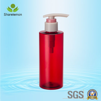 200ml Red Empty Travel Size Bottles For Children Body Lotion Care